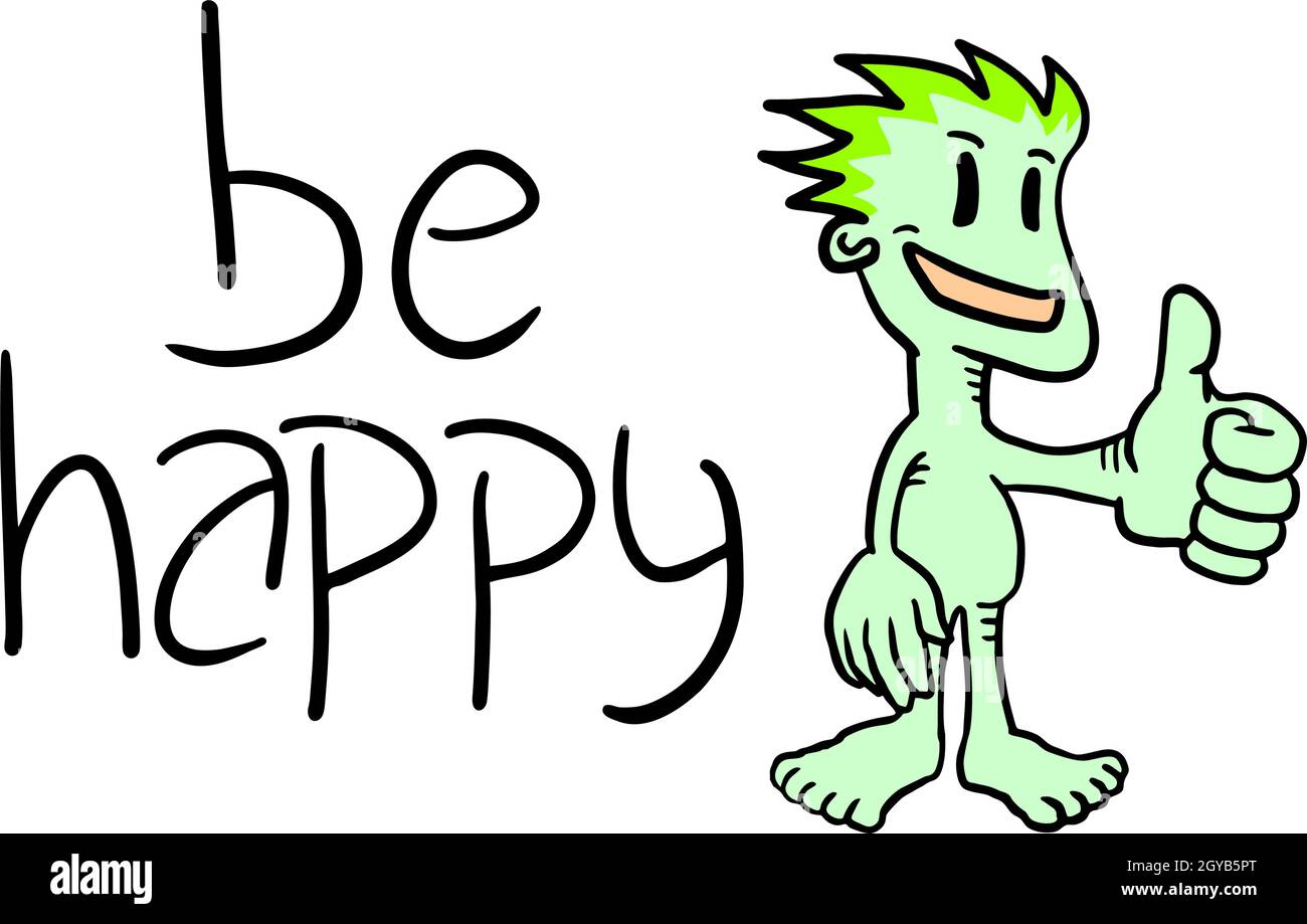 be happy message Stock Vector Image & Art - Alamy