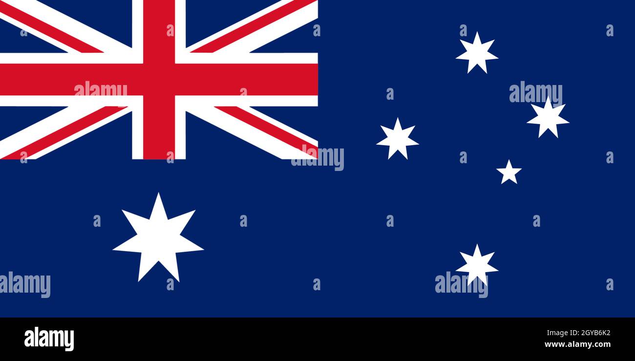 Flag of Australia. National emblem 3D illustration Stock Photo - Alamy
