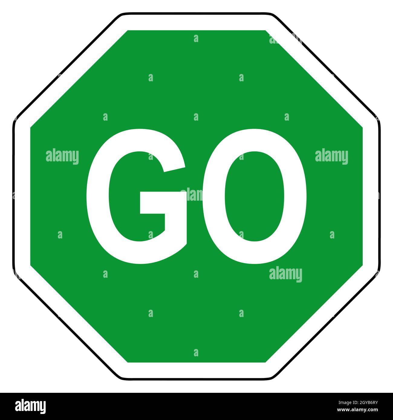 Go and stop sign Stock Photo - Alamy
