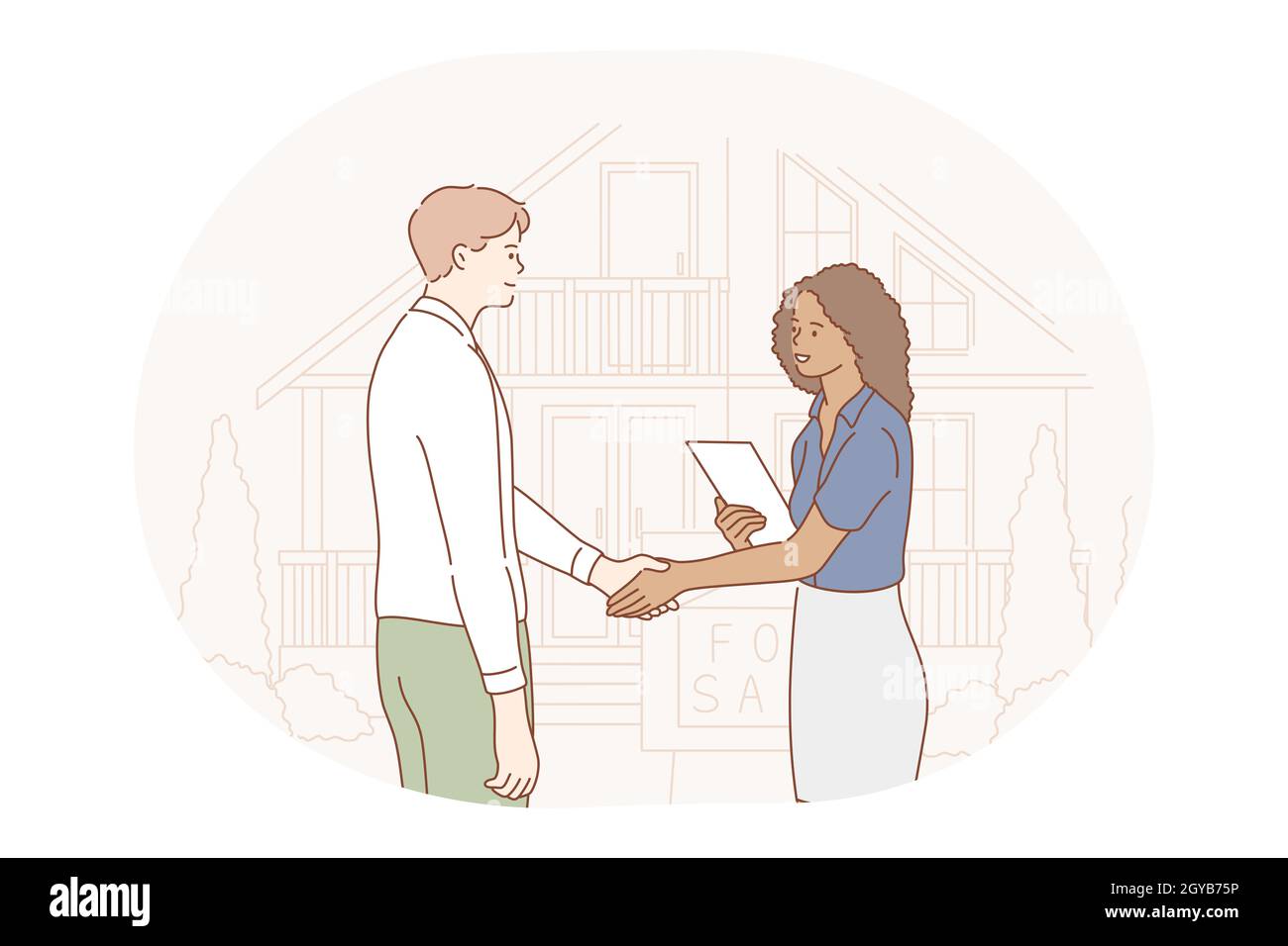 Teamwork, cooperation, partnership concept. Young business people ...