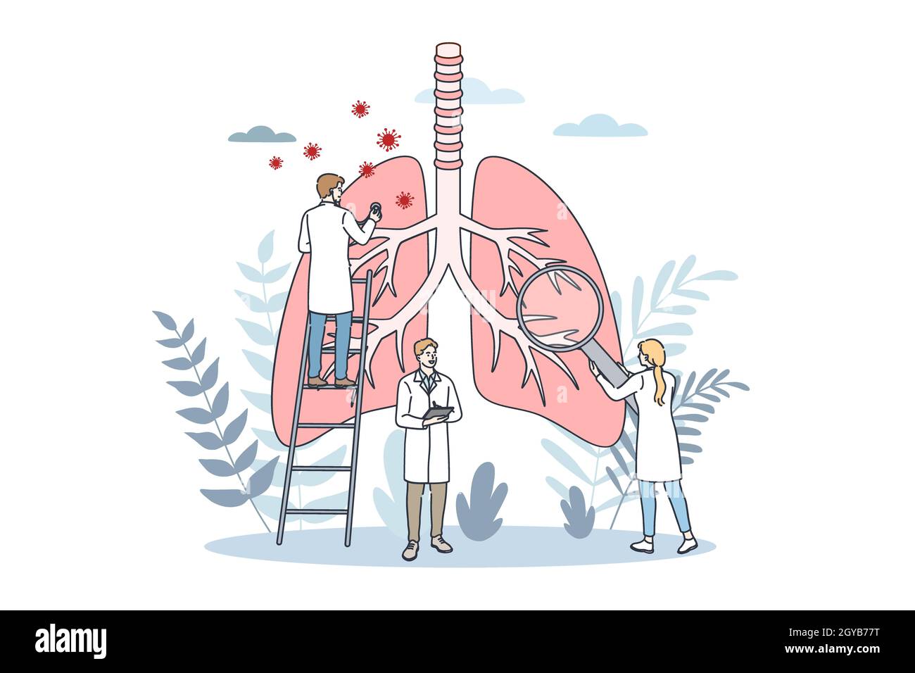 Lung problem pulmonologist healthcare check hi-res stock photography ...