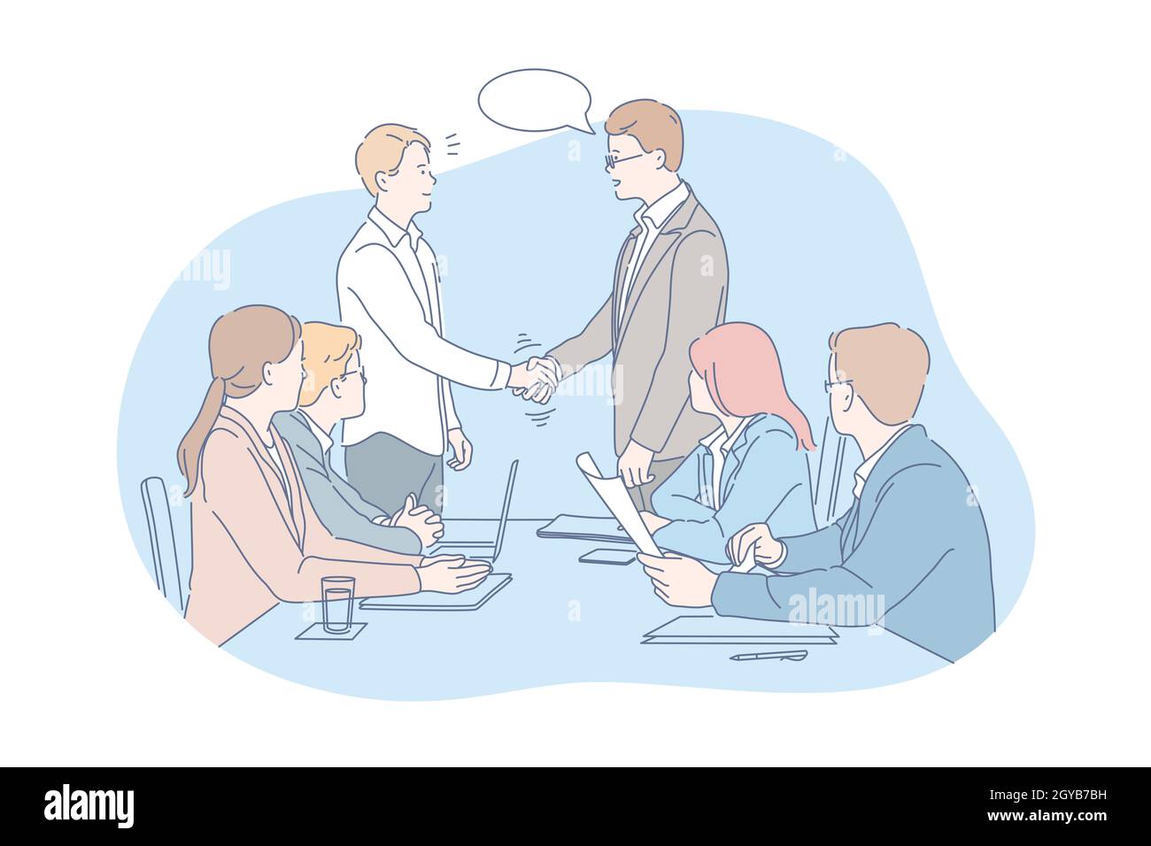 Negotiation teams Cut Out Stock Images & Pictures - Alamy