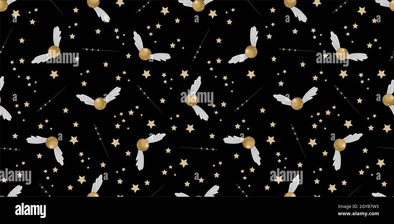 Fantasy Harry Potter, great design for any purpose. Magic seamless ...