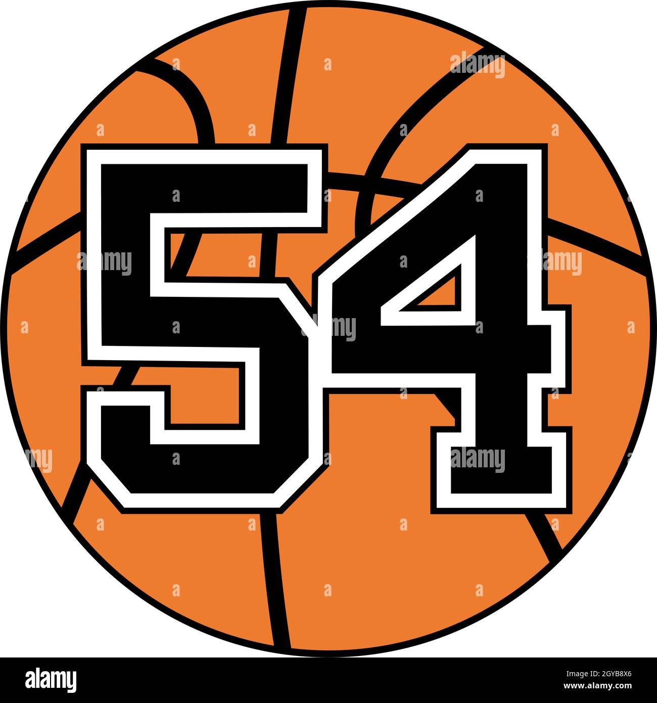 Number 54 Stock Vector Images - Alamy