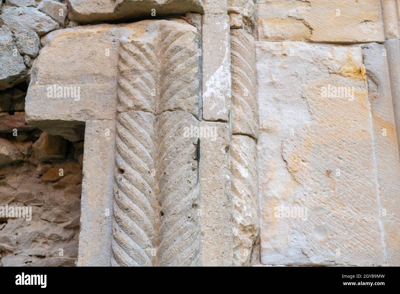 original columns of the temple in Georgia Stock Photo - Alamy