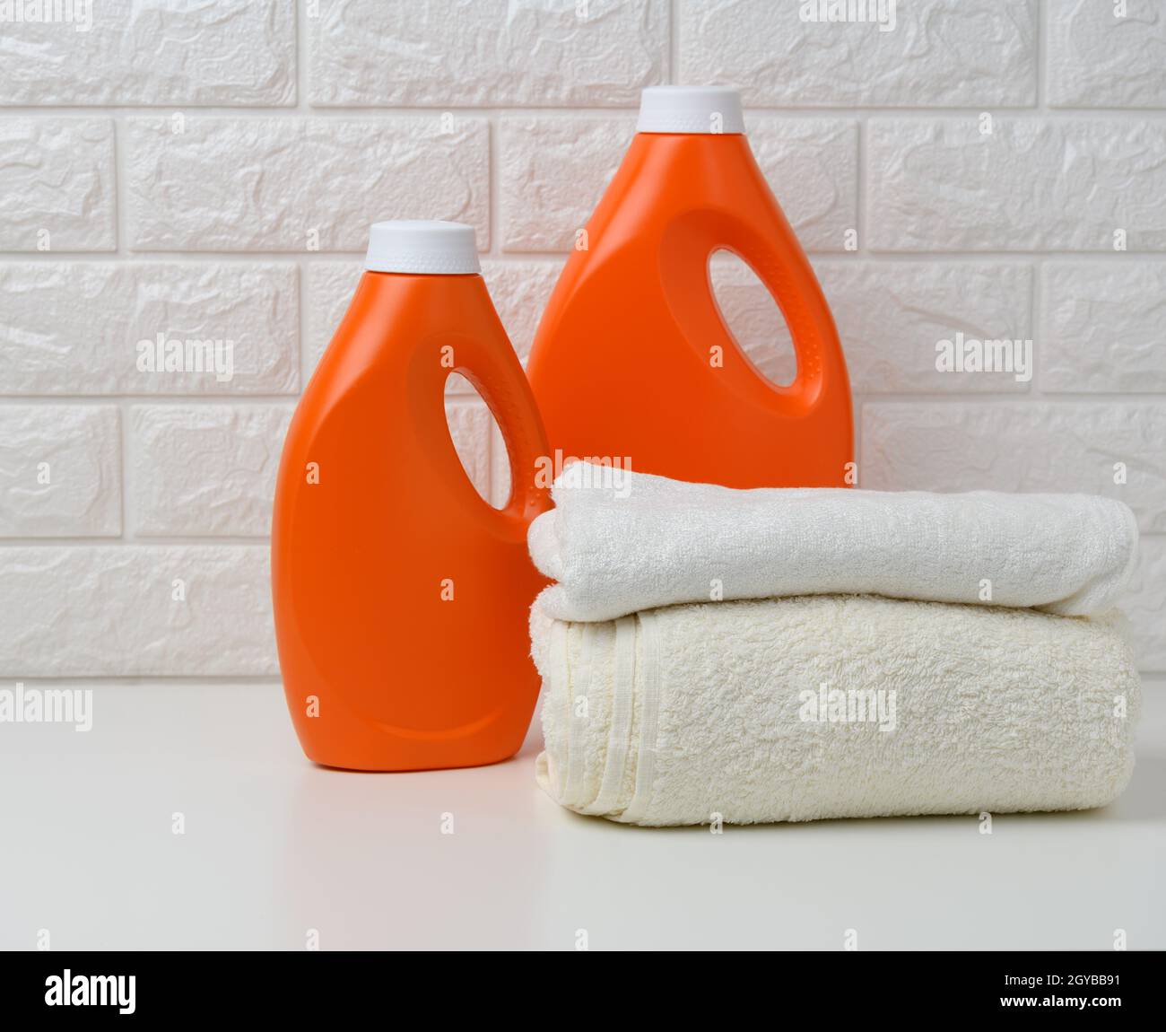 Folded stack white plastic hi-res stock photography and images - Alamy