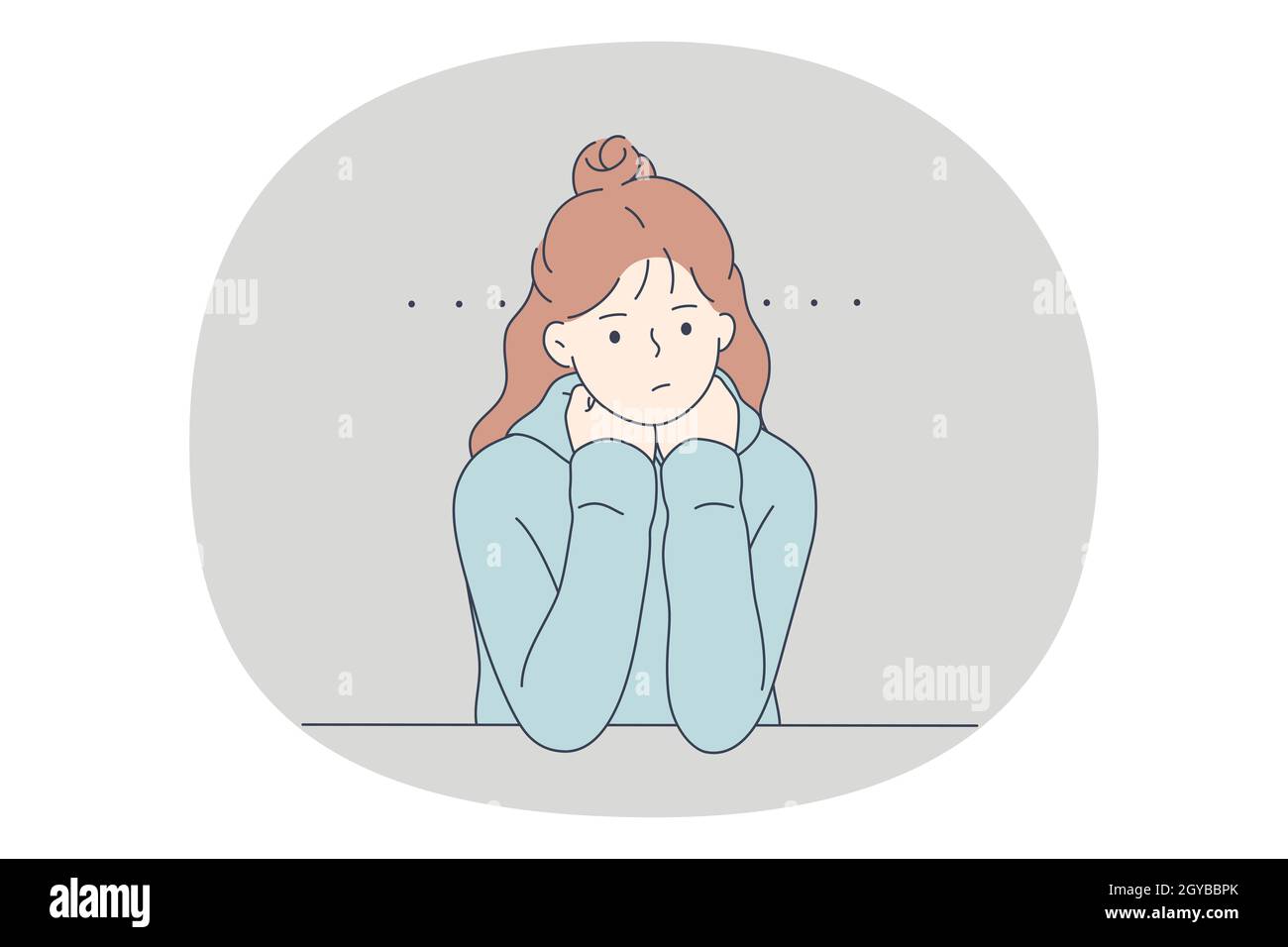 Cartoon annoyed face Cut Out Stock Images & Pictures - Alamy