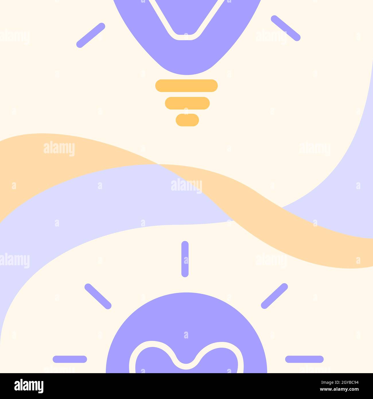 Glowing Light Bulb Drawing Displaying Fresh Discoveries Stock Photo - Alamy