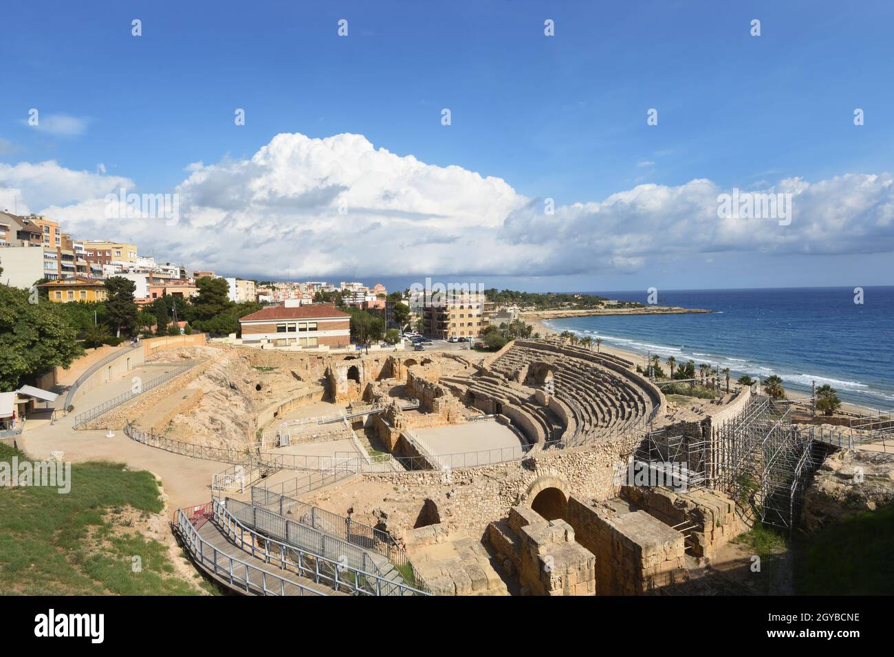 Roman amphitheatre in Tarragona, Catalonia, Spain Stock Photo - Alamy
