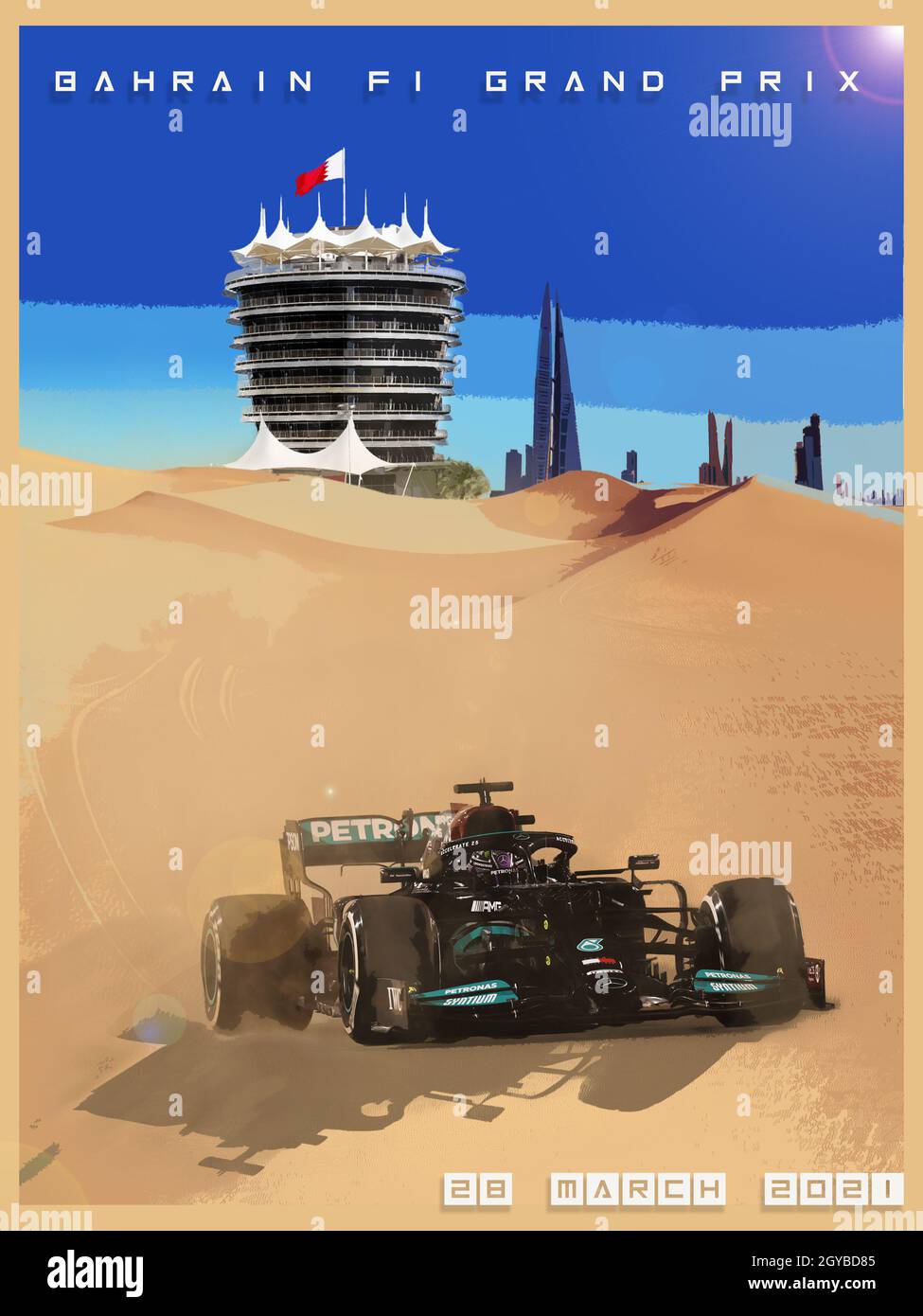 Mercedes amg f1 poster hi-res stock photography and images - Alamy