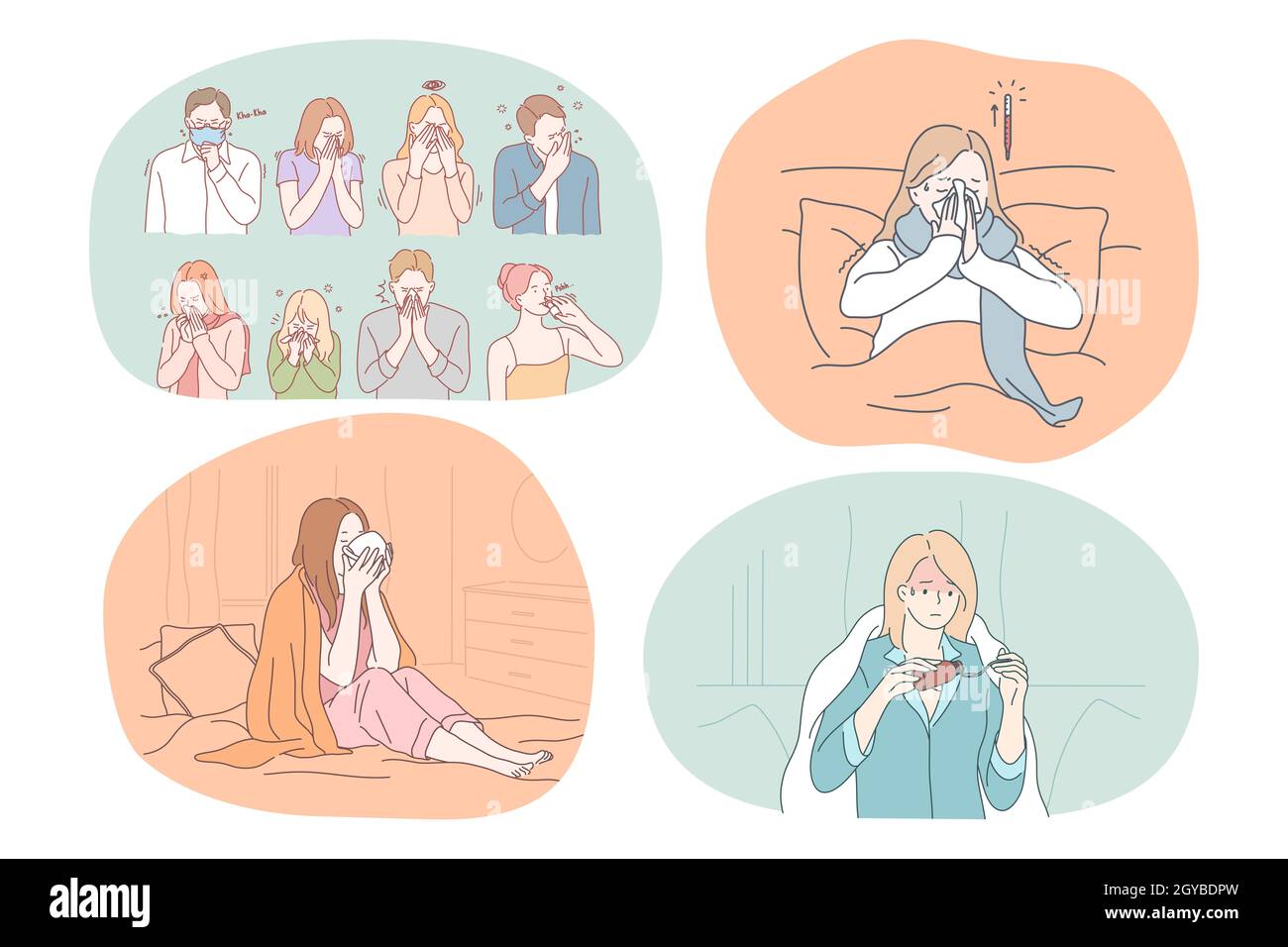 Home cold virus flu Cut Out Stock Images & Pictures - Alamy