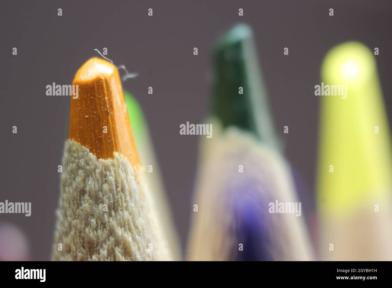 Close up photo sharpened colored hi-res stock photography and images - Alamy