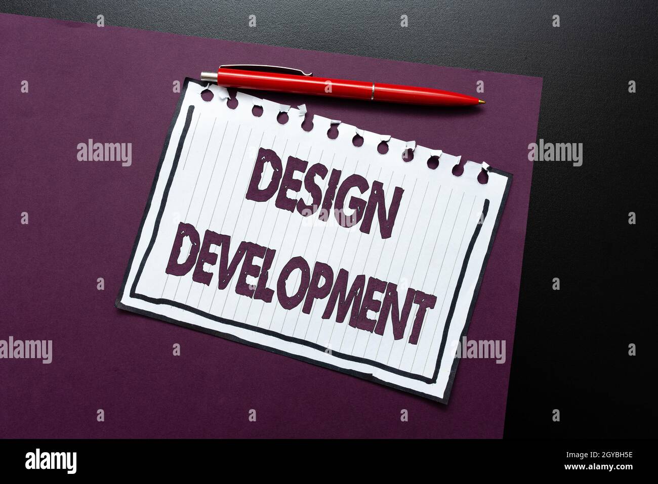 Inspiration showing sign Design Development, Conceptual photo technical ...