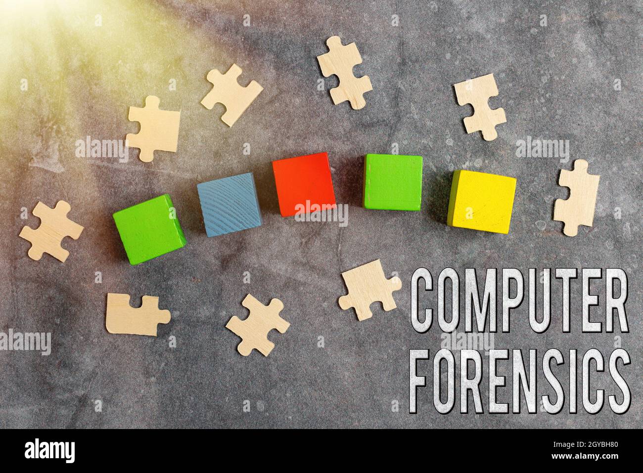 Handwriting text Computer Forensics, Conceptual photo the investigative ...