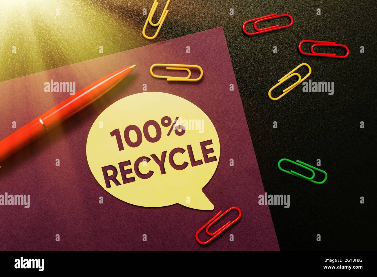 Writing displaying text 100 Percent Recycle, Business concept contains ... Writing displaying text 100 Percent Recycle, Business concept contains ...