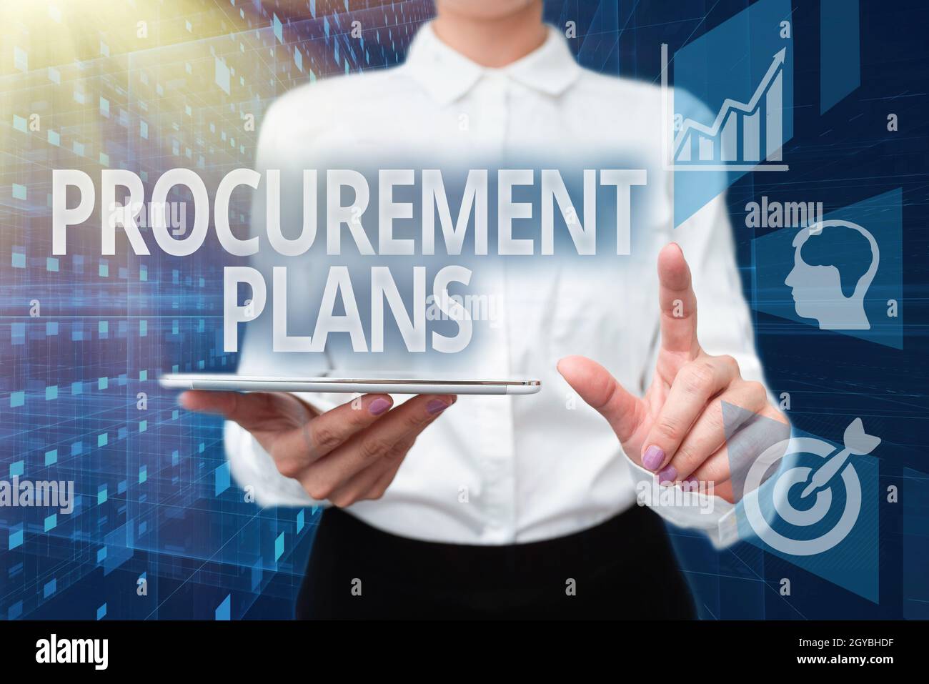 Text sign showing Procurement Plans, Word Written on determining the ...