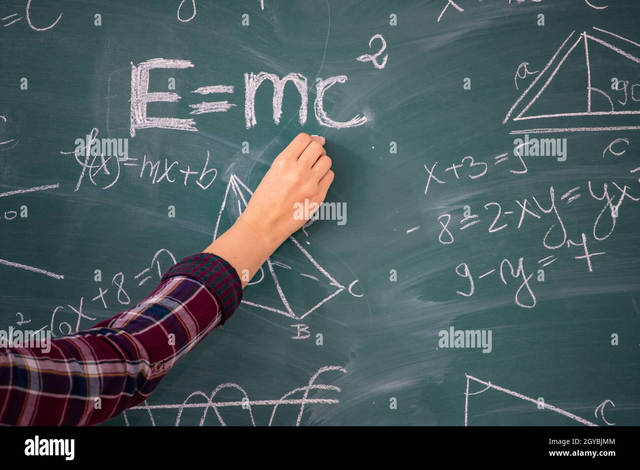 Mathematical equations hand hi-res stock photography and images - Alamy