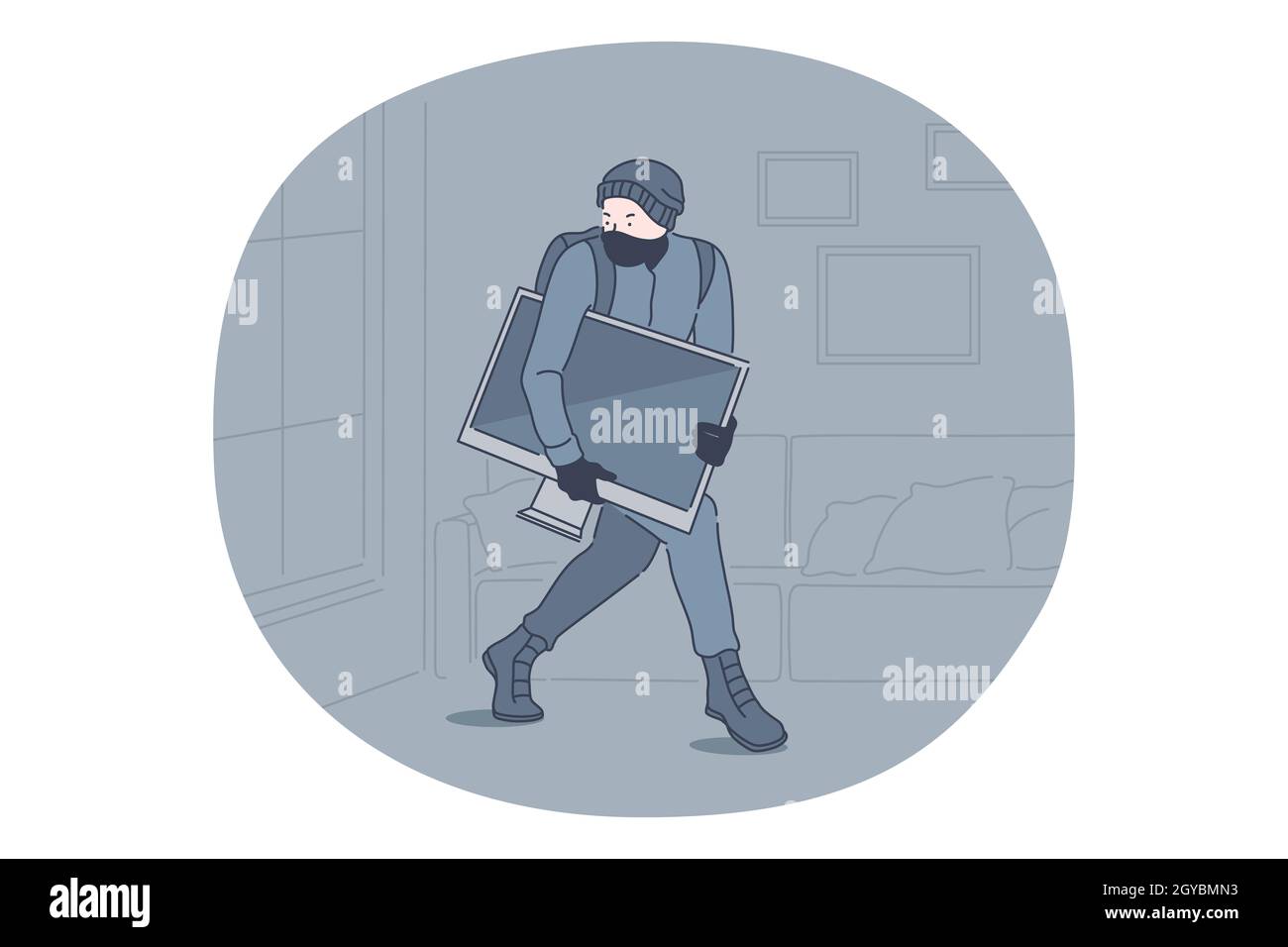 Cartoon computer man hi-res stock photography and images - Alamy