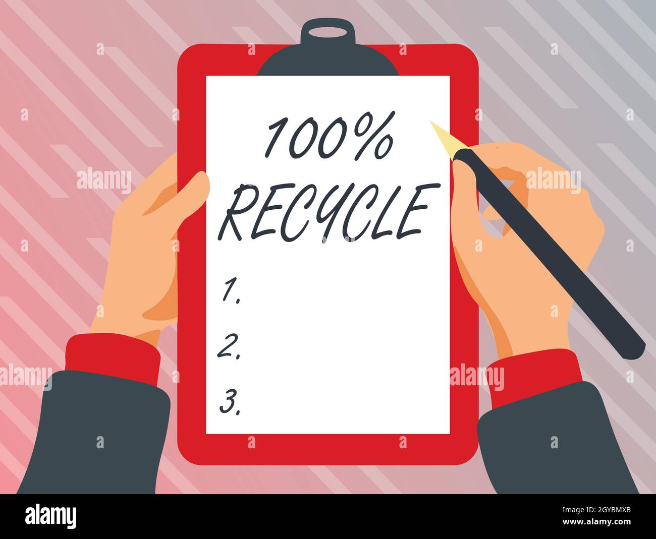 Hand writing sign 100 Percent Recycle, Business overview contains 100 ...