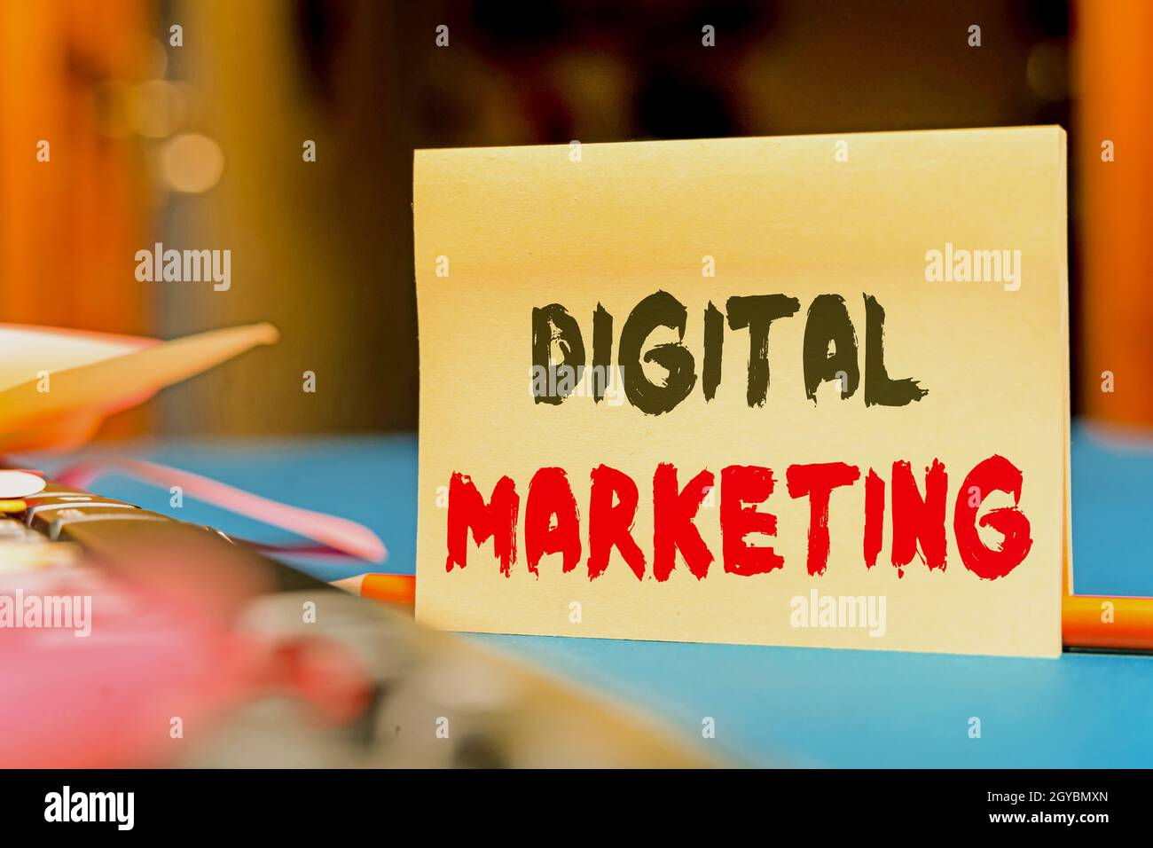 Text caption presenting Digital Marketing, Word Written on marketing of ...