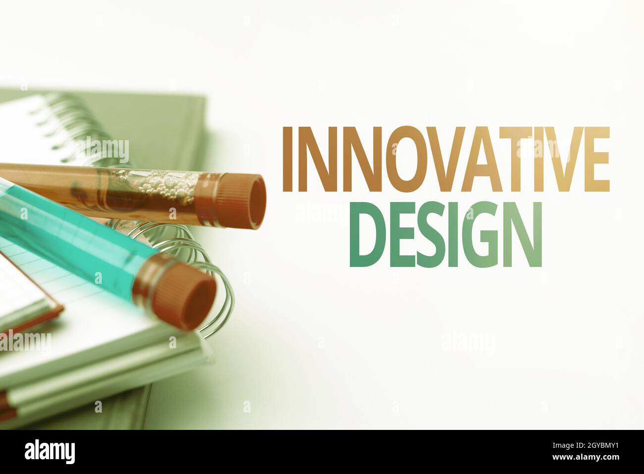 Text showing inspiration Innovative Design, Business concept ...