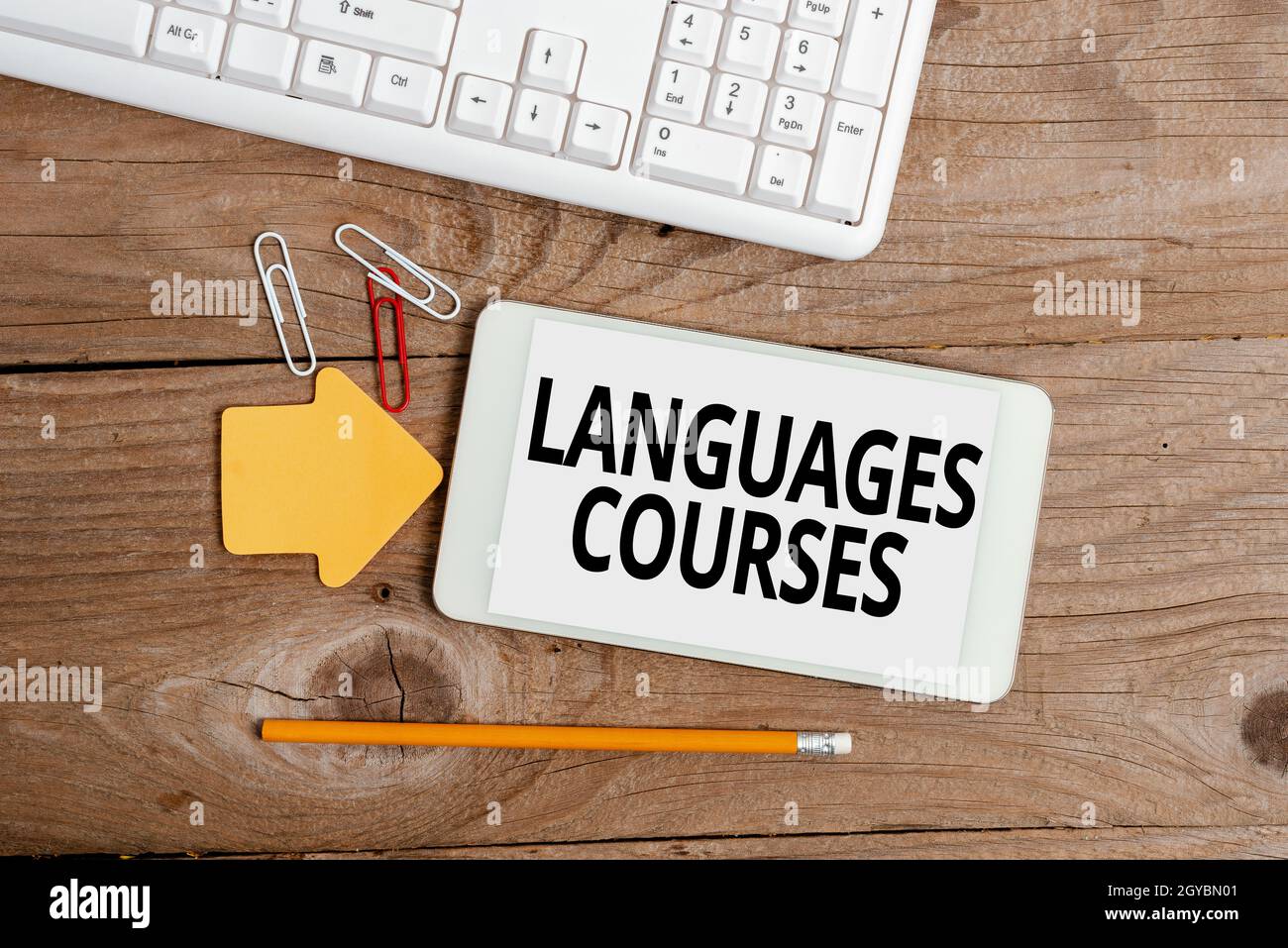 Text caption presenting Languages Courses, Conceptual photo set of ...