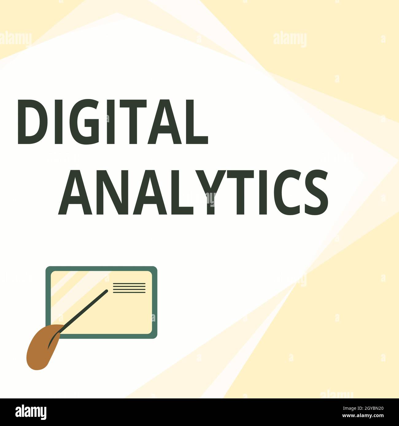 Text showing inspiration Digital Analytics, Conceptual photo the ...