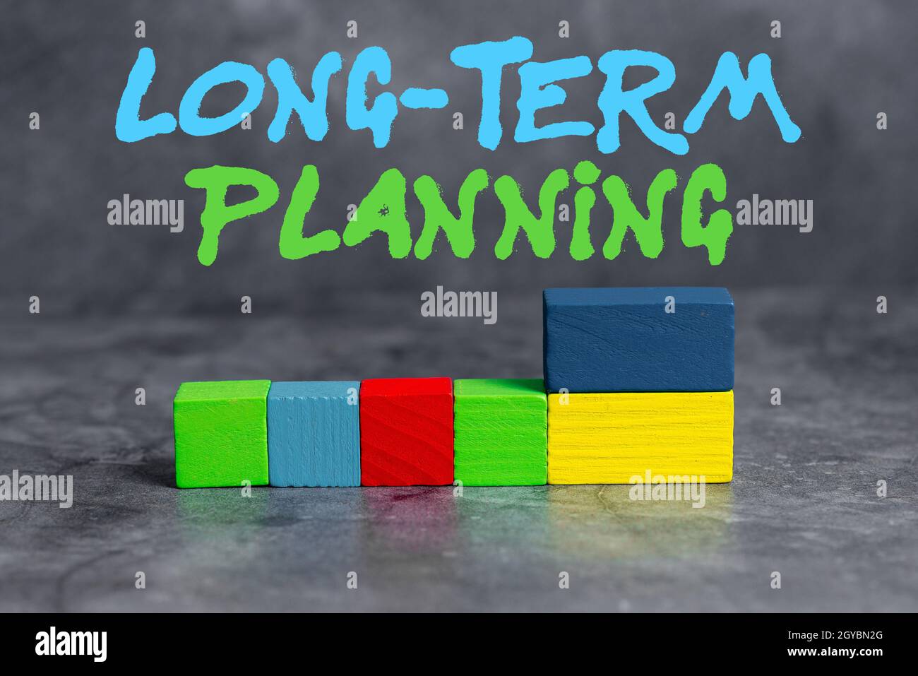 Hand writing sign Long Term Planning, Business approach establishing ...