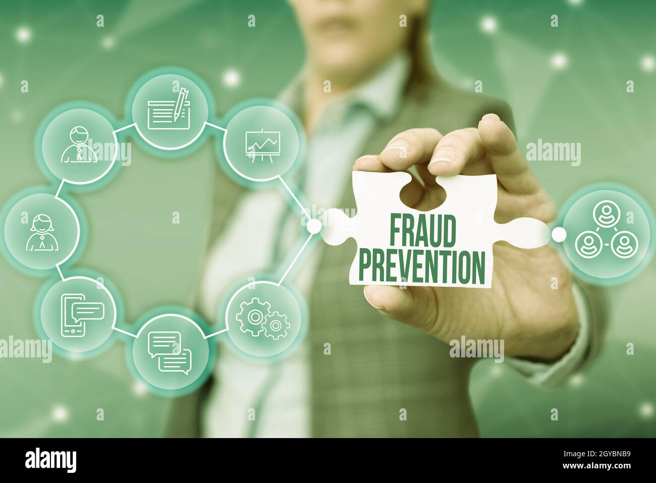 Conceptual caption Fraud Prevention, Word for the act of stopping ...