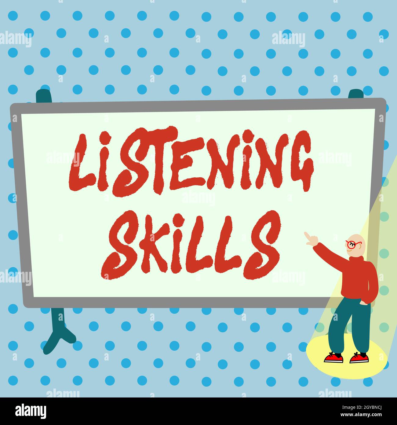 Text caption presenting Listening Skills, Business showcase ability to ... Text caption presenting Listening Skills, Business showcase ability to ...