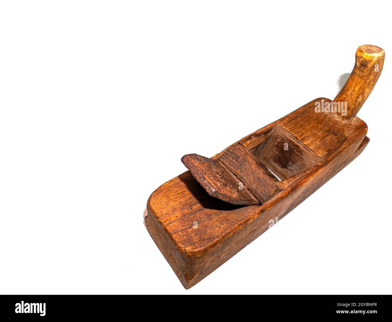 Carpentry tool wooden plane on a white background. Craftsman. Carpenter ...