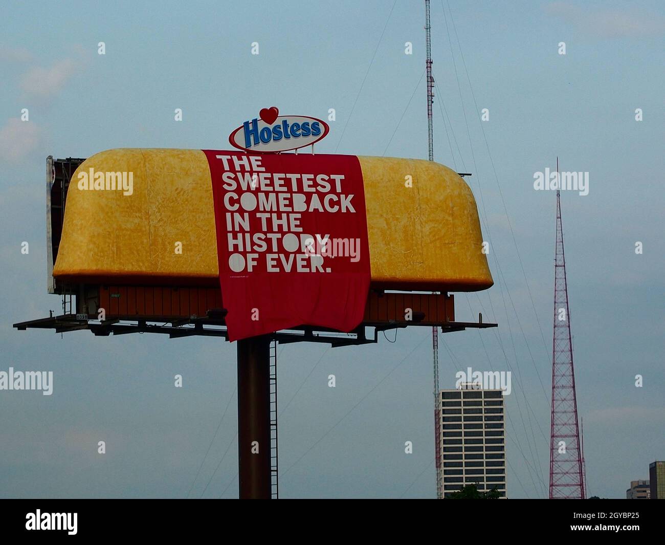 KANSAS CITY, UNITED STATES - Aug 03, 2013: A billboard of Hostess ...