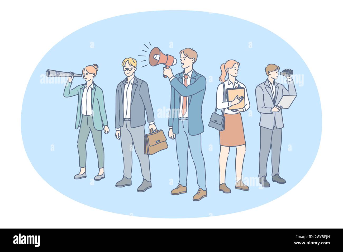 Business team promotion recruitment Cut Out Stock Images & Pictures - Alamy