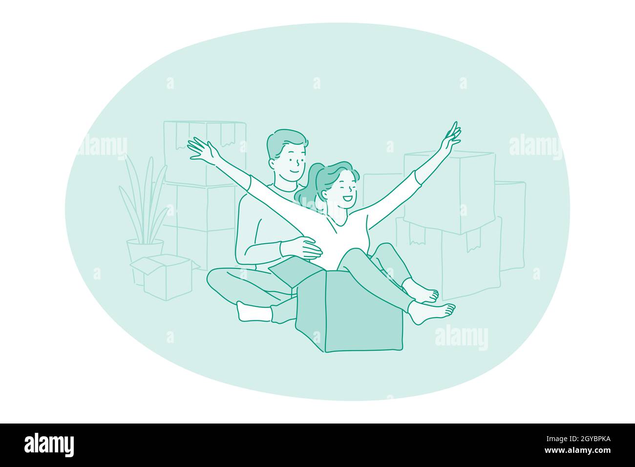 Love, relationship, togetherness concept. Happy young loving couple ...