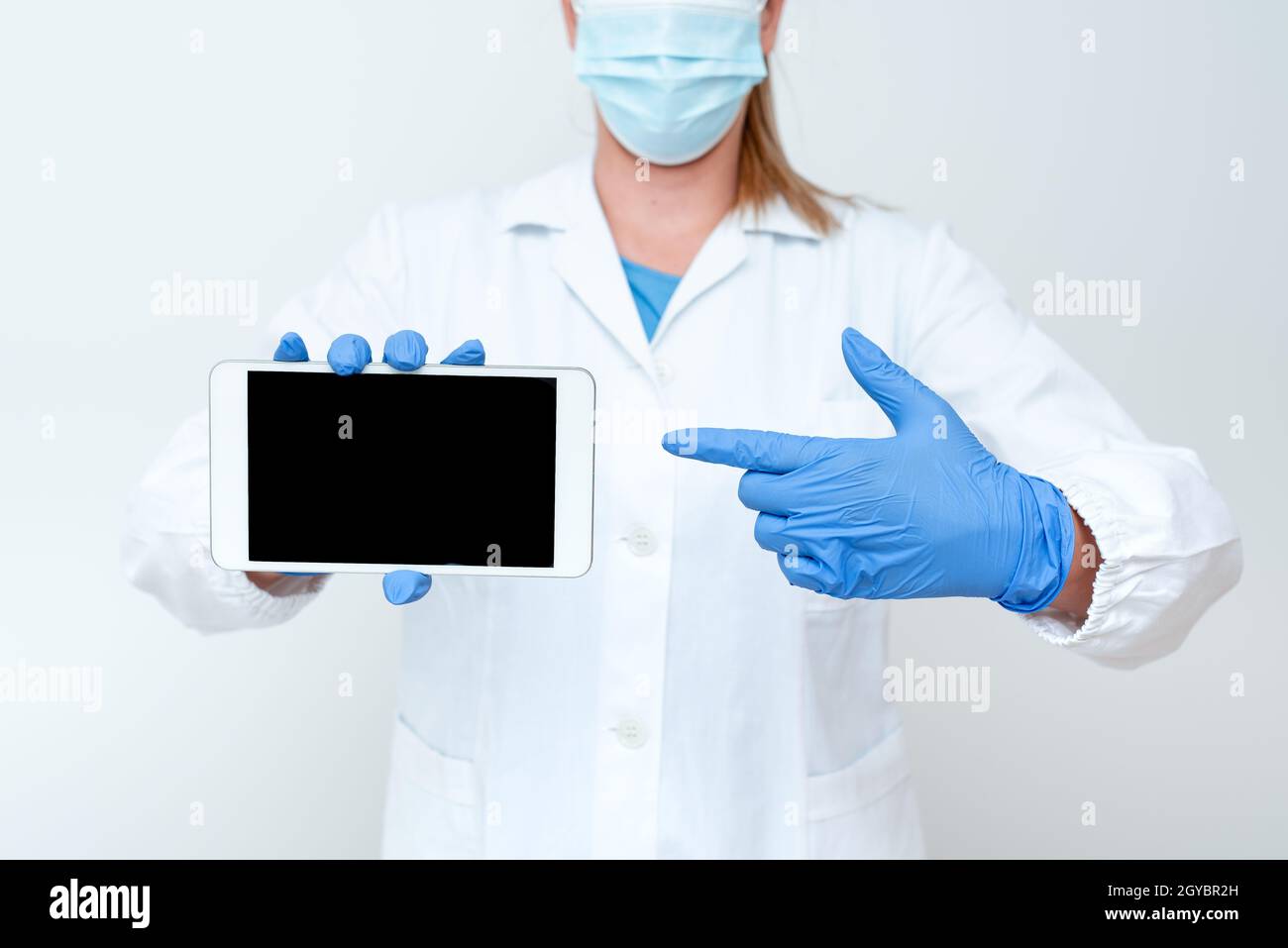 Demonstrating Medical Techology Presenting New Scientific Discovery ...