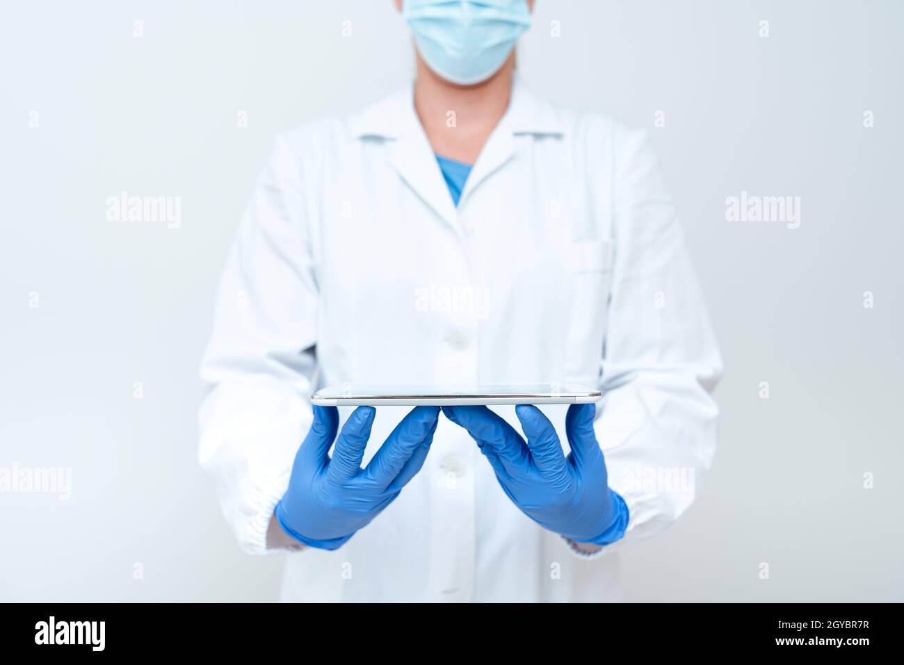 Demonstrating Medical Techology Presenting New Scientific Discovery ...