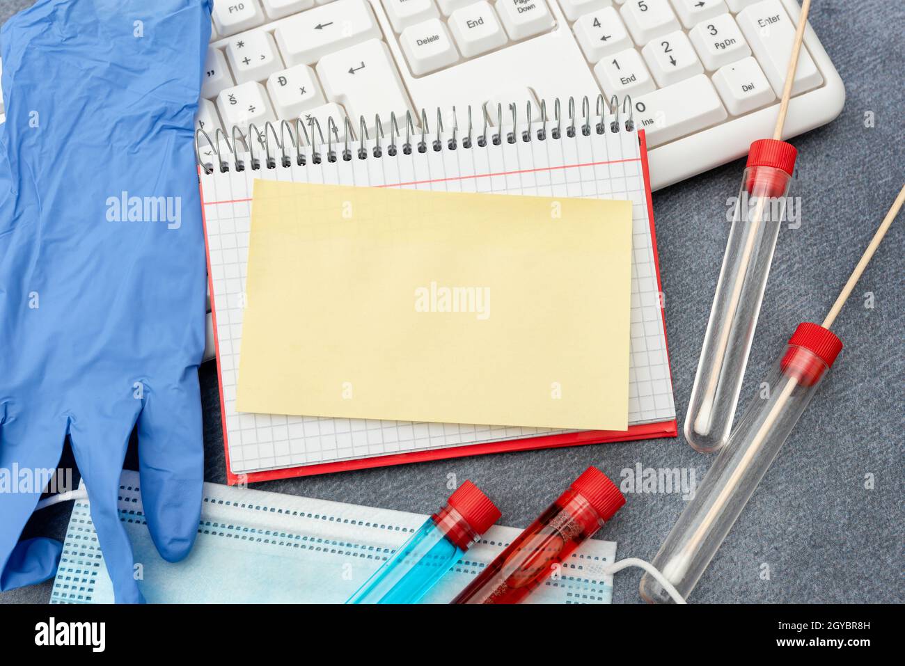 Typing Medical Notes Scientific Studies And Treatment Plans Stock Photo ...
