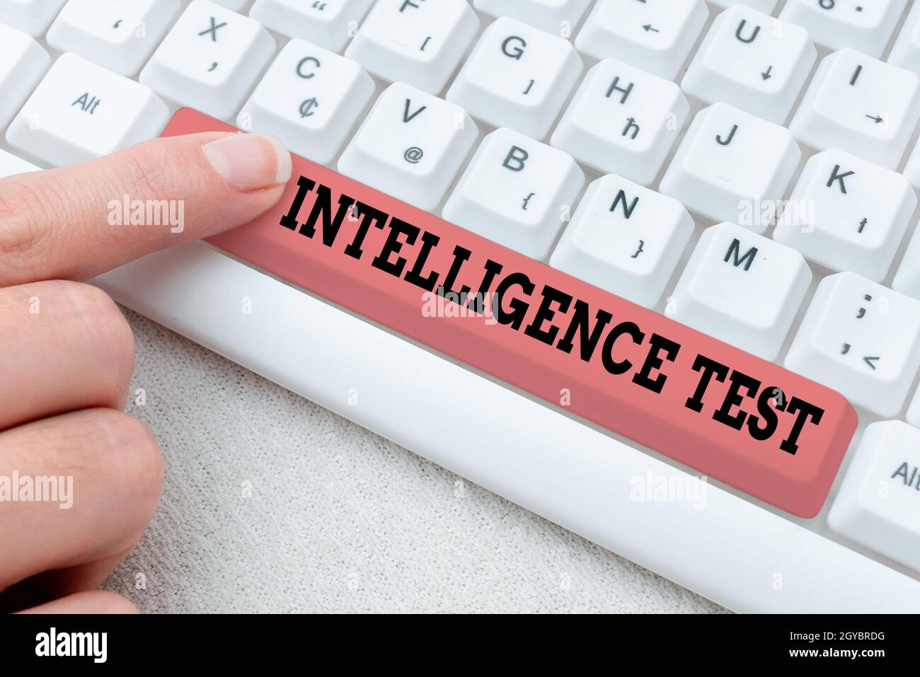 Sign displaying Intelligence Test, Business concept test designed to ...