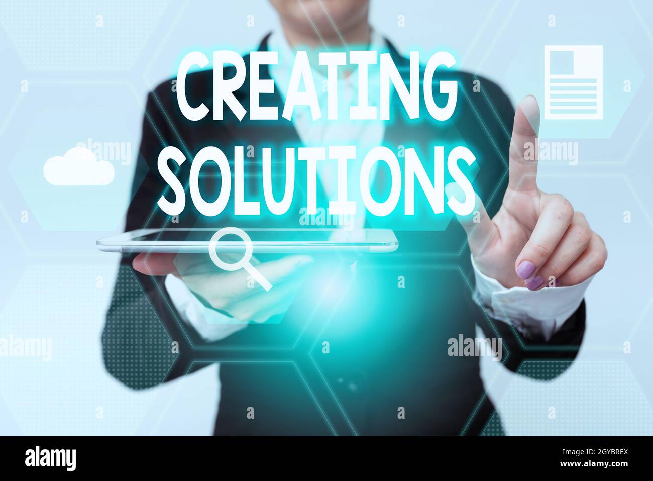 Conceptual display Creating Solutions, Word Written on Make ways to ...