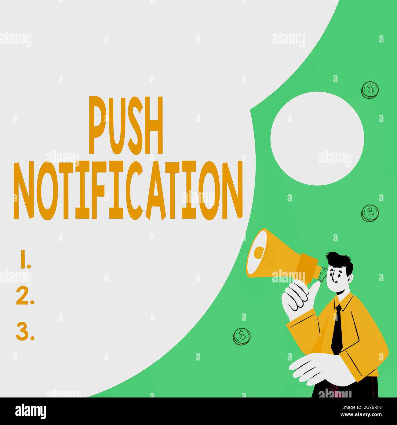 Handwriting text Push Notification, Business idea automated message ...