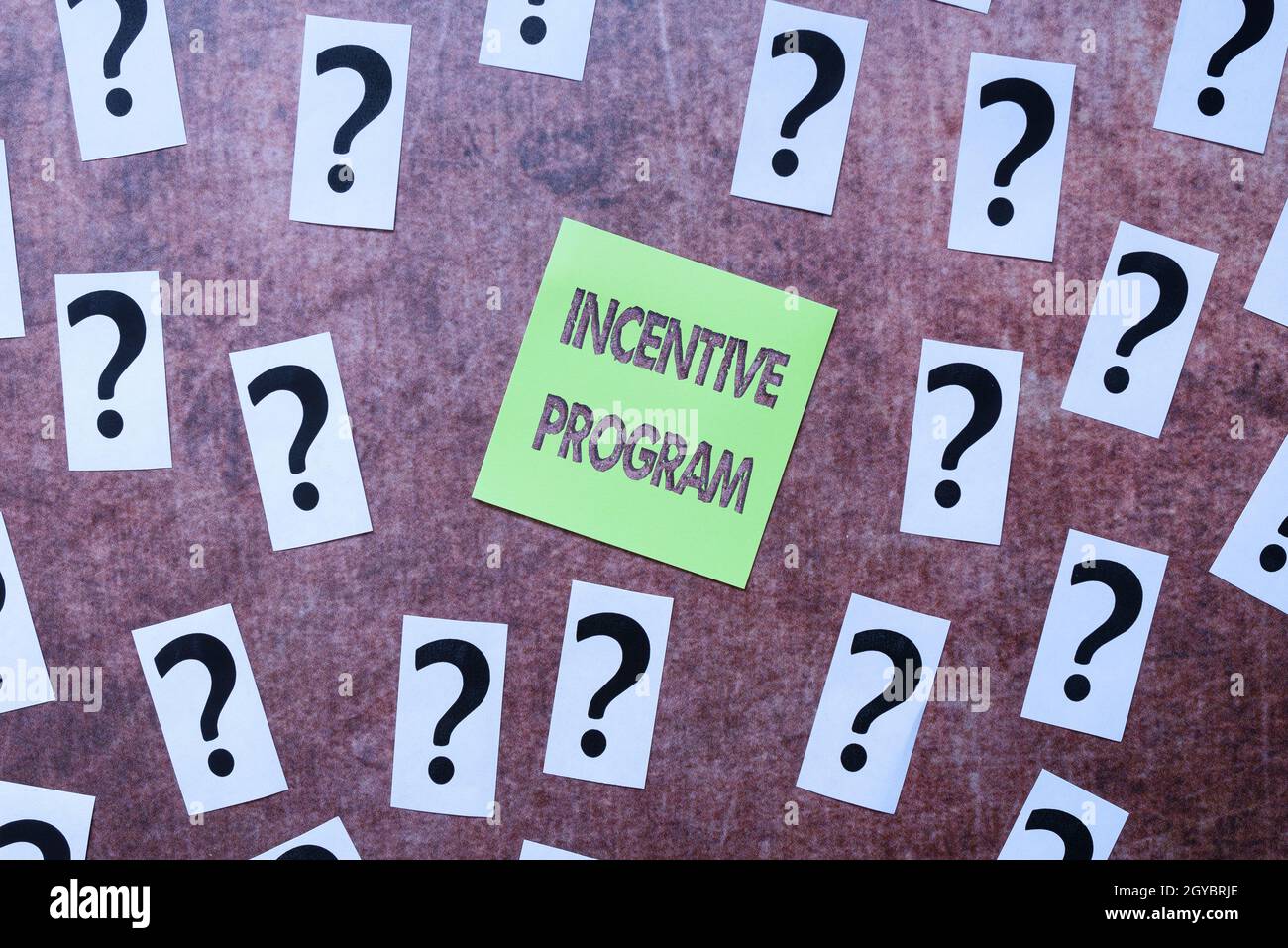 Text caption presenting Incentive Program, Business concept specific ...