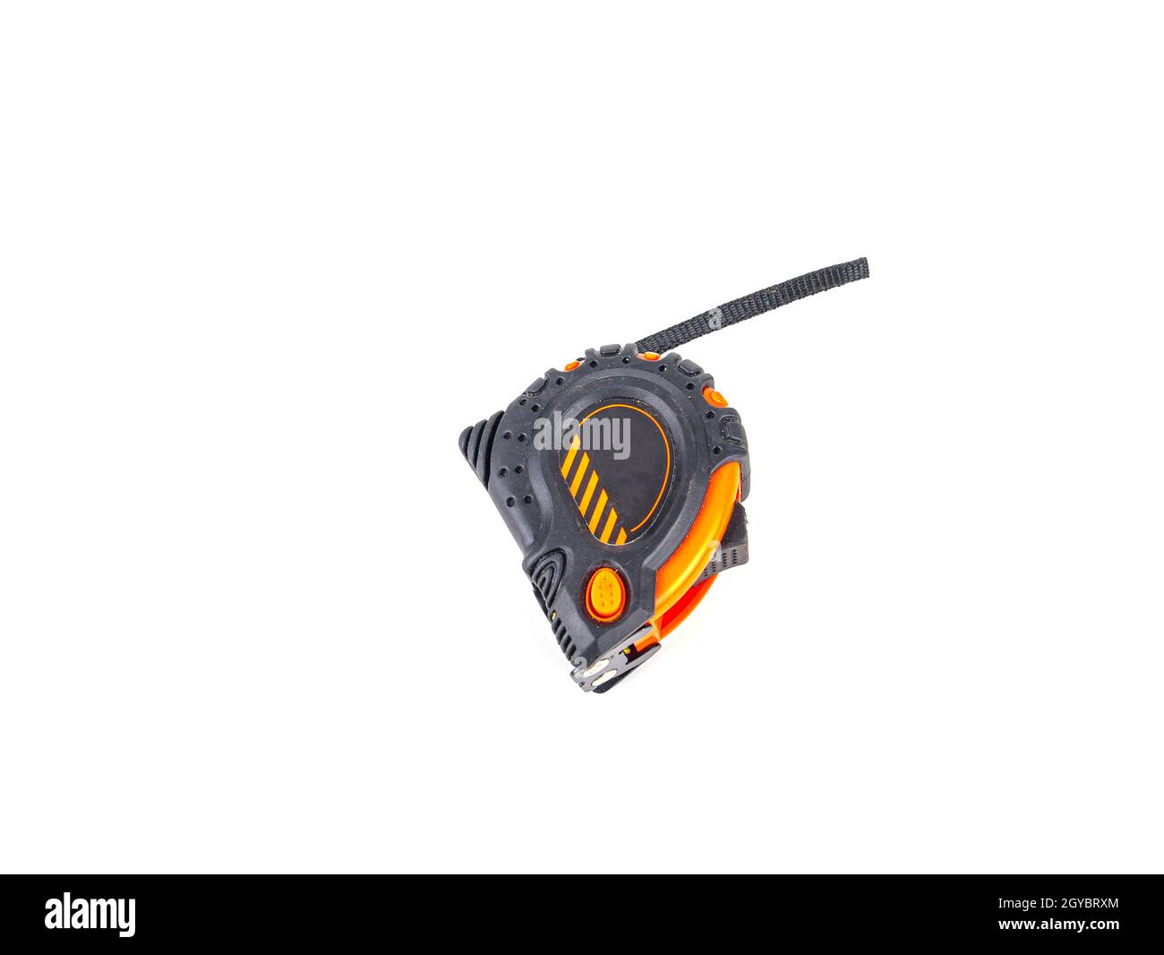 Working tool measuring tape on a white background. Yardstick. Ruler for ...