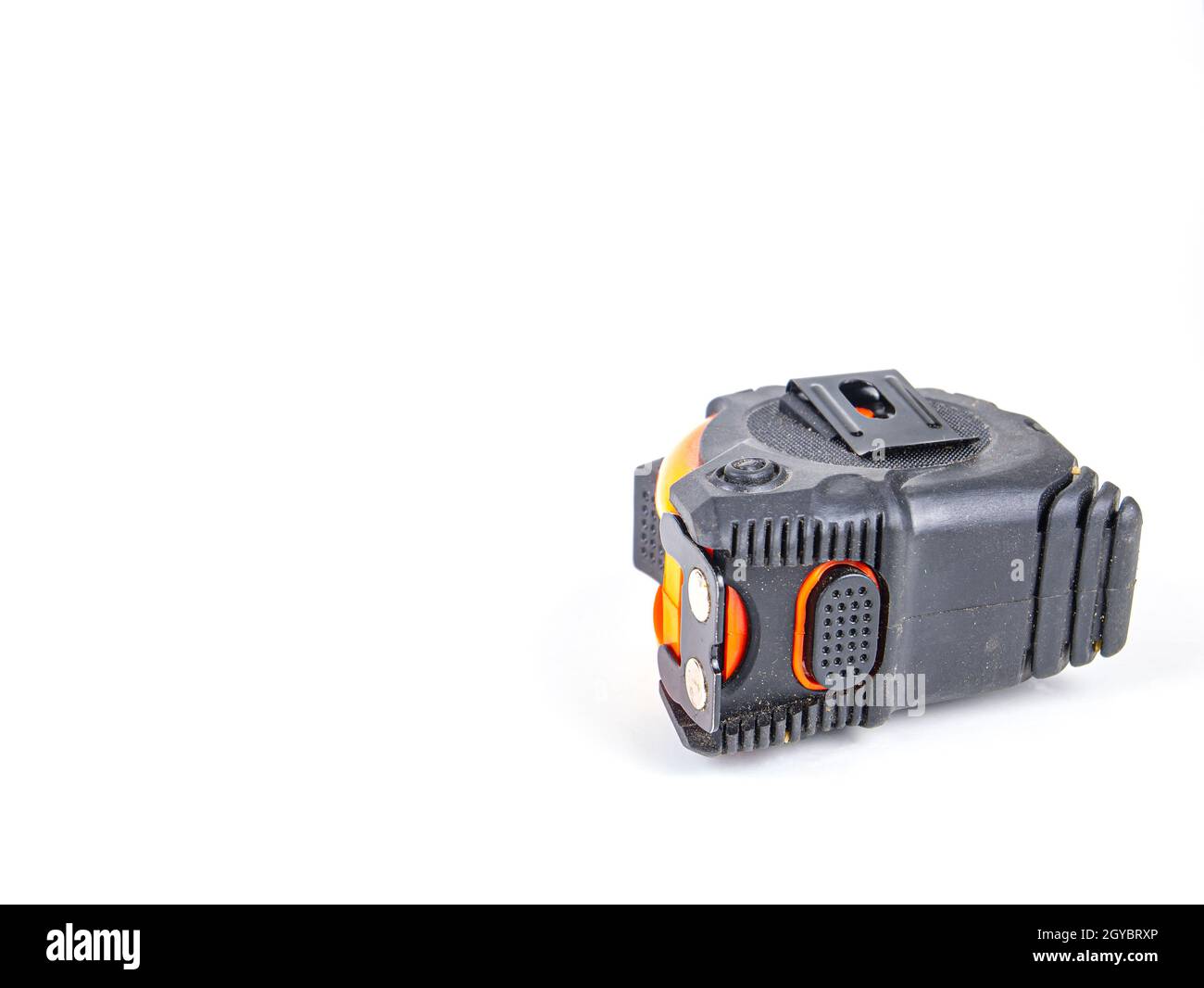 Working tool measuring tape on a white background. Yardstick. Ruler for ...