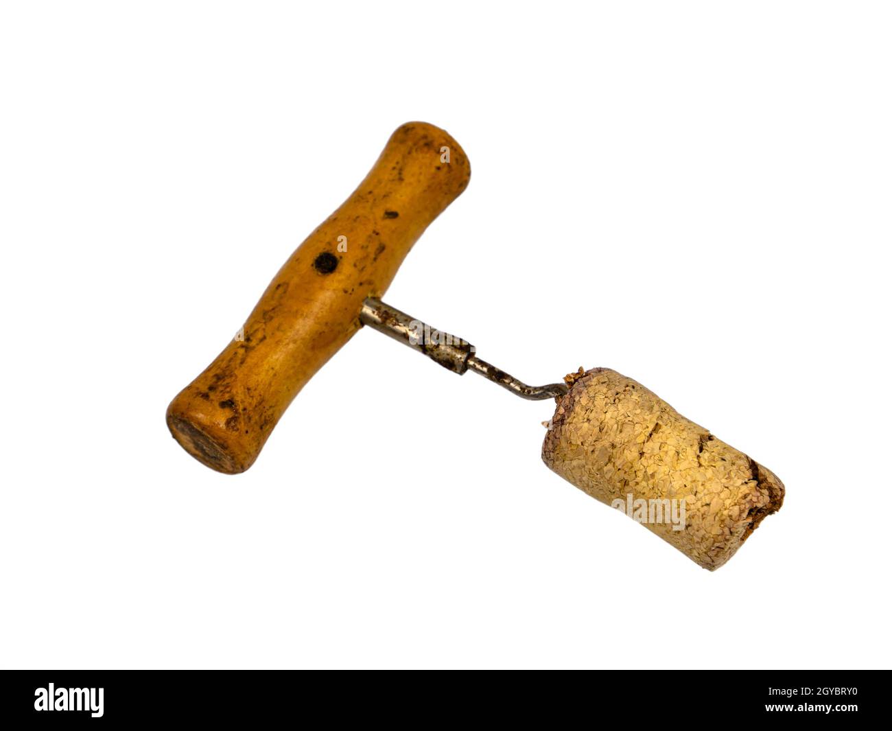 Corkscrew for opening wine bottle corks. Corkscrew for opening wine ...