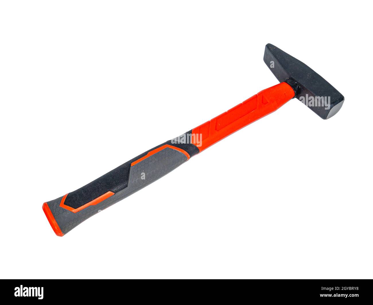 Worker tool iron hammer on a white background. Metal hammer. Craftsman ...