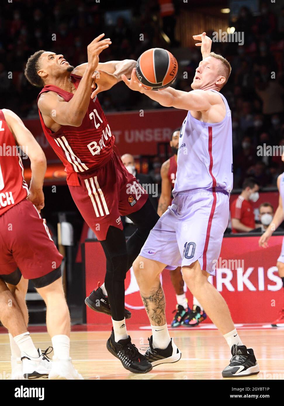 Munich, Germany. 07th Oct, 2021. Basketball: Euroleague, FC Bayern ...