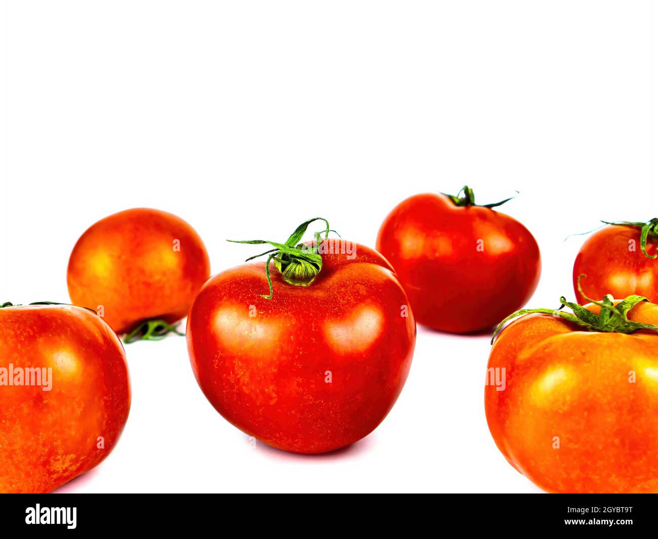 Red tomatoes vegetables on a white background. Red tomato vegetable ...