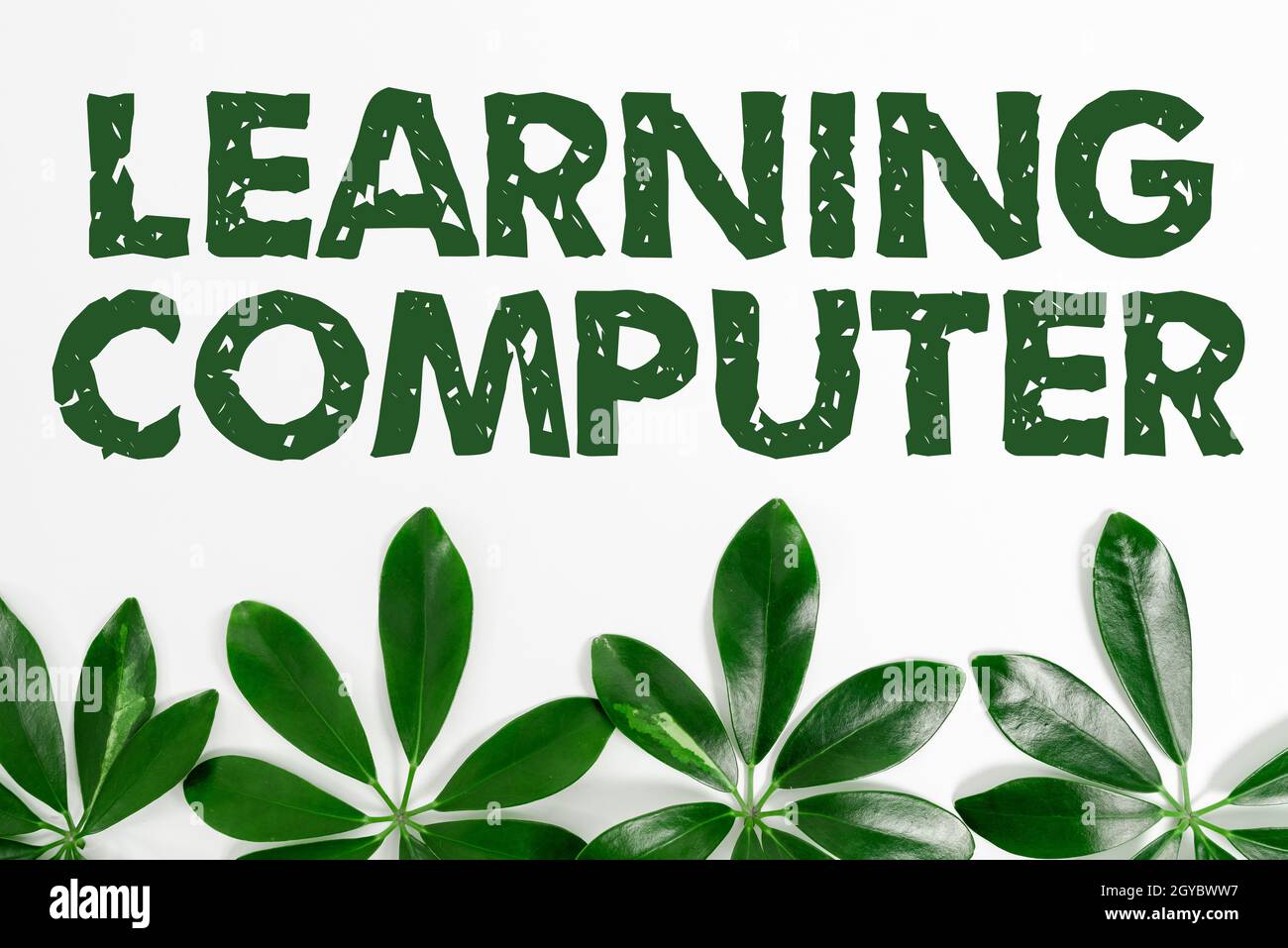 Handwriting text Learning Computer, Word for learn more about each of ...