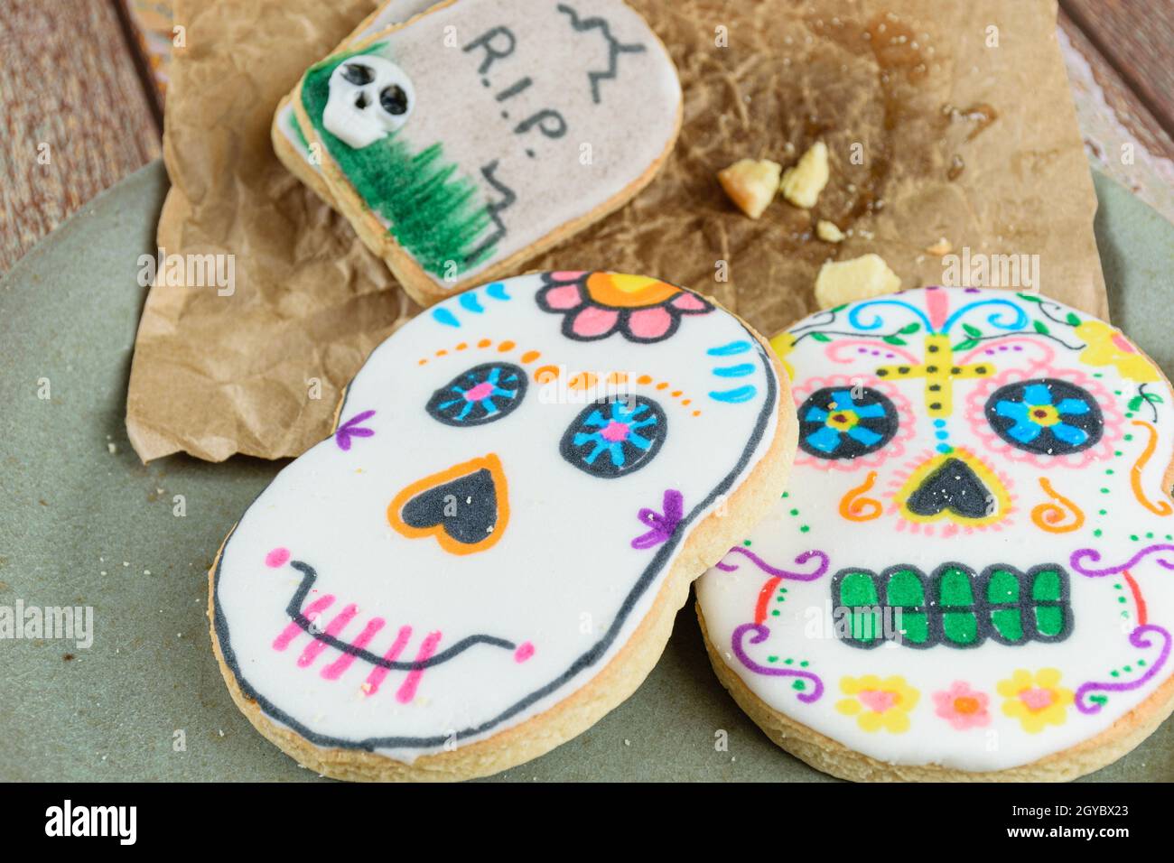 Closeup delicious assorted pastries hi-res stock photography and images ...