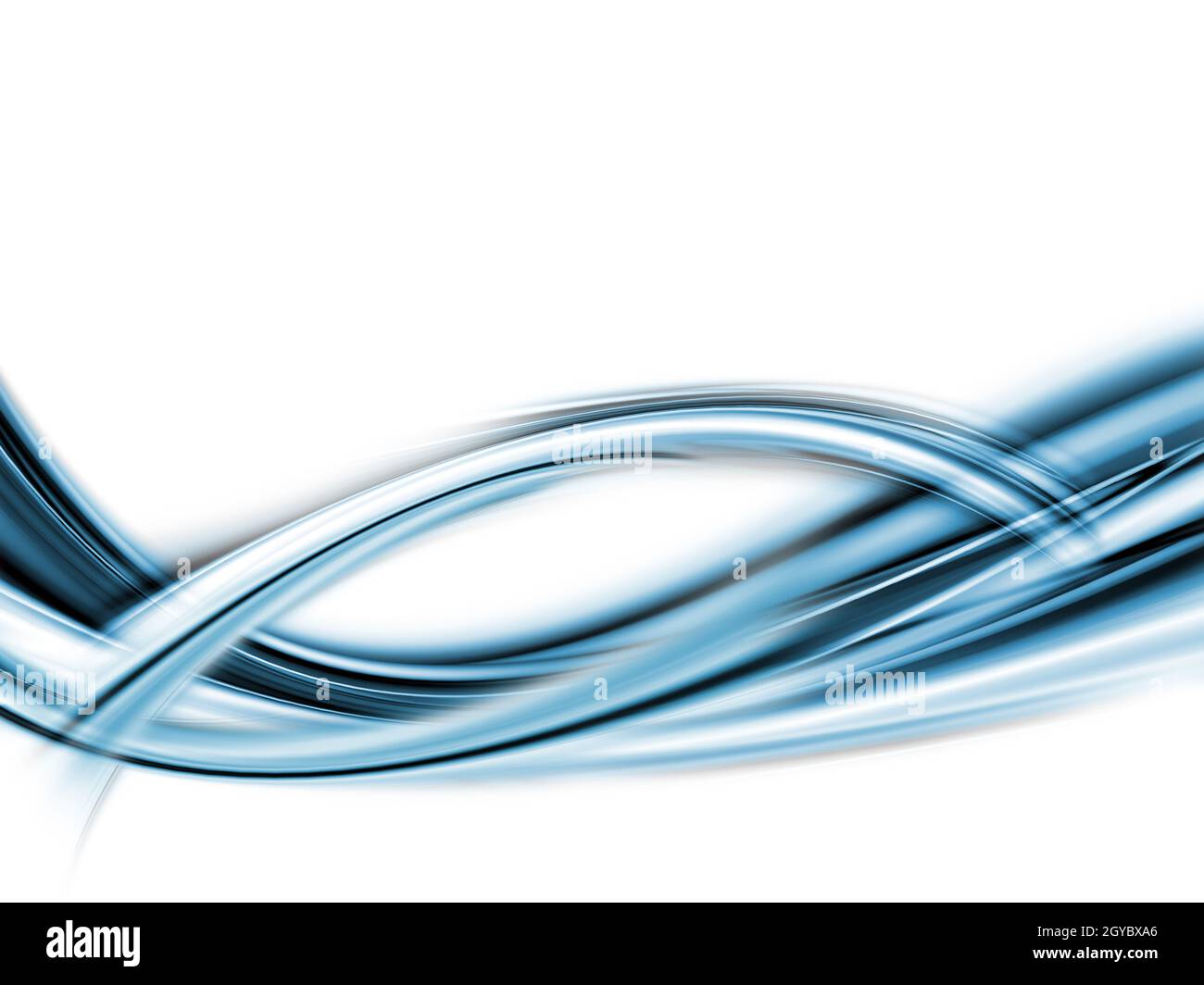 Abstract blue flowing background Stock Photo - Alamy